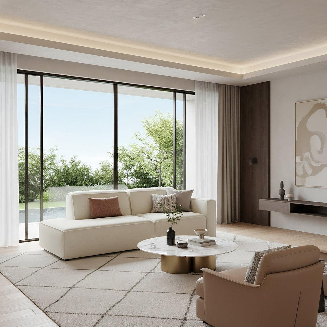 Chelsea Chaise Left Sofa | Modern Chaise Sofa Singapore