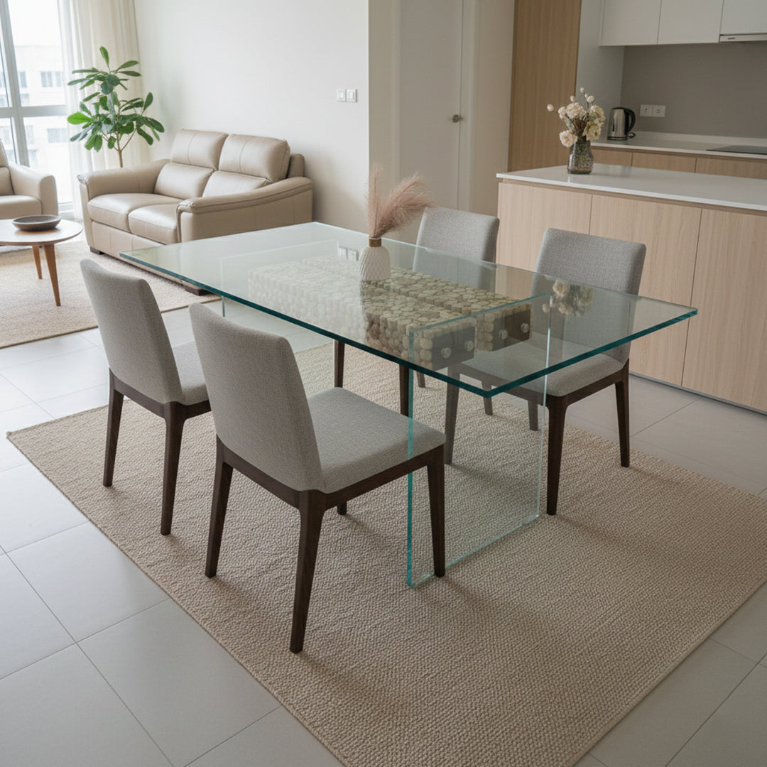 Detroit Driftwood Dining Table | Round Marble & Sculptural Base | Bless ...