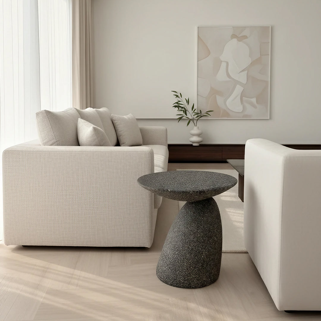 Grove Side Table | Sculptural Stone Look Accent | Bless Brothers SG
